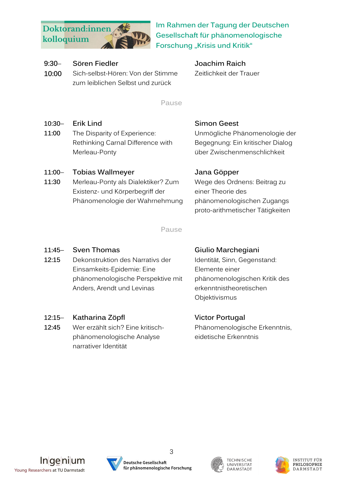 DGPF-Tagung – Philosophie – TU Darmstadt